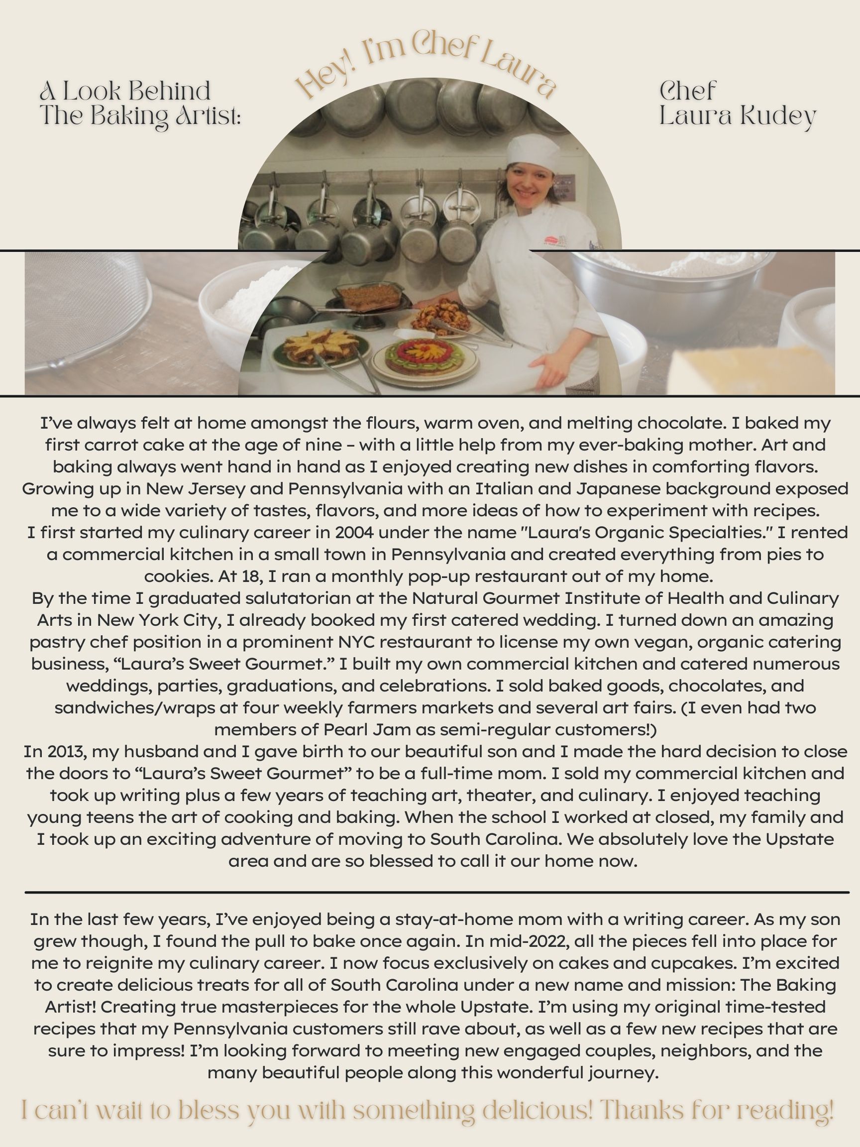 About Chef Laura – Laura The Baking Artist