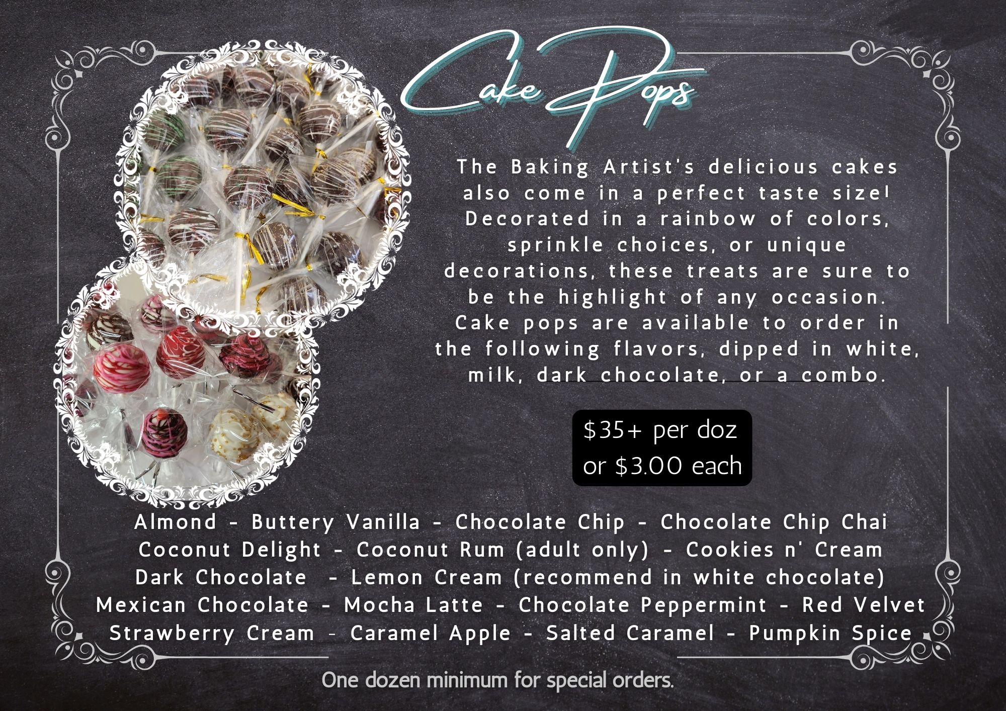 Available Flavors – Laura The Baking Artist